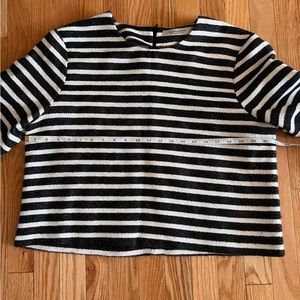 Tops | Contemporaine Stripe Structured Top | Poshmark